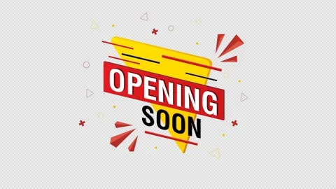 Opening Soon banner Animation on Transpa... | Stock Video | Pond5
