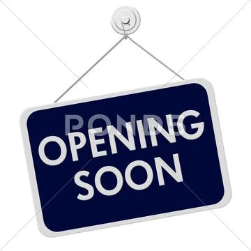 Opening soon sign Stock Illustration ~ Graphic #45714012