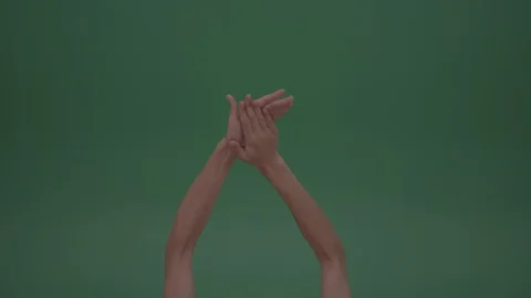 Opera hands Claps Woman Hands on Green S... | Stock Video | Pond5