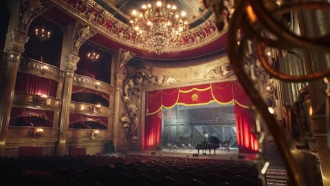 Opera House, Large Chandelier, Backgroun... | Stock Video | Pond5
