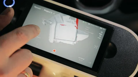 Operation of a manual 3D scanner. Close-... | Stock Video | Pond5