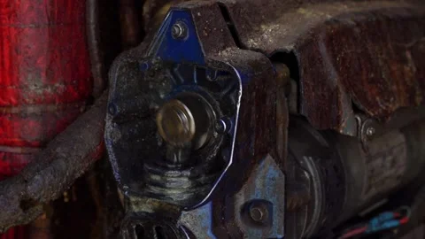 operation of the plunger pump. cam mecha... | Stock Video | Pond5