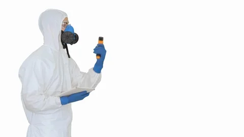 Operator check fever by digital thermome... | Stock Video | Pond5