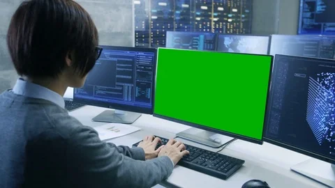 Operator Working at His Workstation with... | Stock Video | Pond5