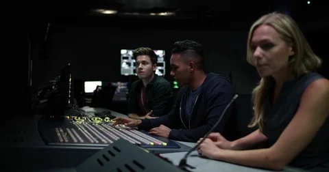 Television Control Room Stock Video Footage | Royalty Free Television ...