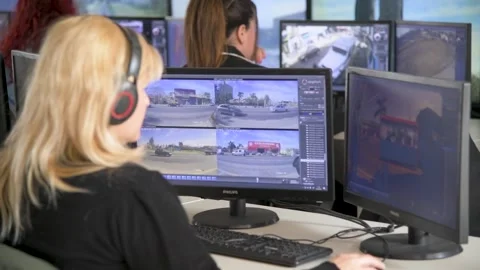 Cctv Monitor Room Stock Videos – Royalty-Free HD & 4K Videos | Pond5
