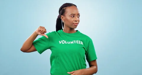 Opposite, hand gesture and woman volunte... | Stock Video | Pond5