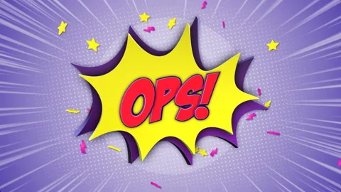 OPS Comic Text Animation, with Alpha Mat... | Stock Video | Pond5