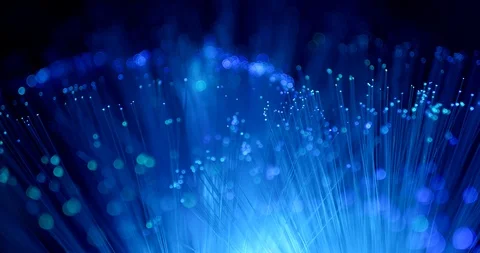 Optical fiber flash over dark background | Stock Video | Pond5