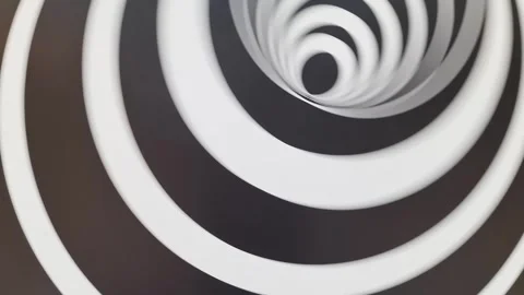 Optical illusion of a rotating spiral in... | Stock Video | Pond5