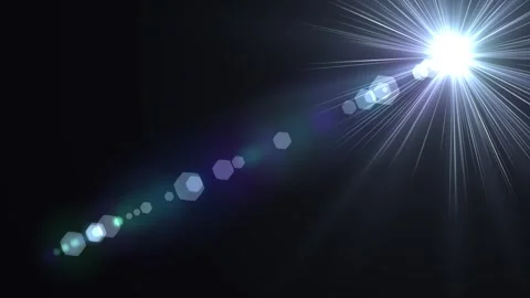 Optical Lens flare effect, 4K white on b... | Stock Video | Pond5