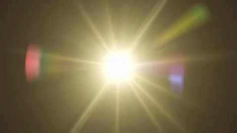 Optical Lens Flare Effect, Light Burst, ... | Stock Video | Pond5