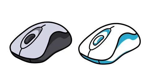 optical mouse sketch and 2d animation | Stock Video | Pond5