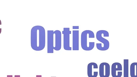 Optics Word Cloud Animated On White Back... | Stock Video | Pond5