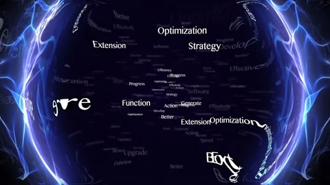 OPTIMIZATION Keywords Animation, Backgro... | Stock Video | Pond5