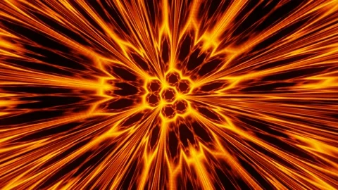 Orange 3d abstract animated patterns kal... | Stock Video | Pond5