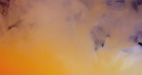 Orange color ink drop in water. Slow Mov... | Stock Video | Pond5