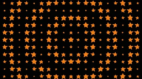 Orange color Star shape wave Moving anim... | Stock Video | Pond5