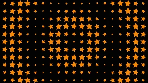Orange color Star shape wave Moving anim... | Stock Video | Pond5