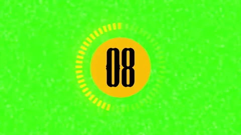 Countdown Green Green Screen Stock Footage ~ Royalty Free Stock Videos ...
