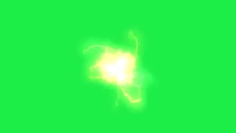 Orange Electric Energy Thunder Spark Ani... | Stock Video | Pond5