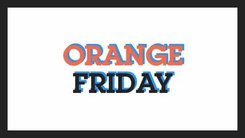 Orange Friday with animated text | Stock Video | Pond5