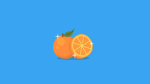 Orange Fruits 2D Motion Animation with B... | Stock Video | Pond5