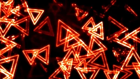 Orange Glowing Triangles Animation Backg... | Stock Video | Pond5