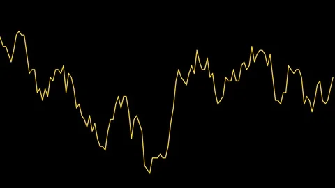 orange line graph on black background ch... | Stock Video | Pond5