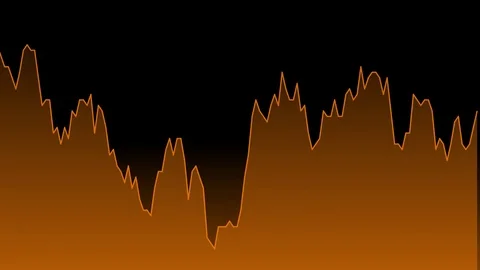 orange line graph on black background ch... | Stock Video | Pond5