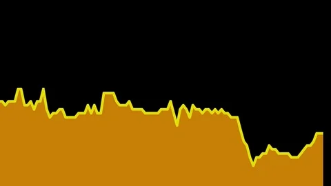 orange line graph on black background ch... | Stock Video | Pond5