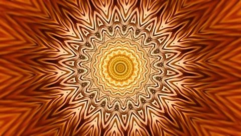 Orange Mandala Abstract Background | Stock Video | Pond5