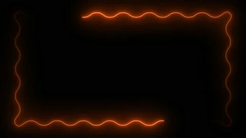 ORANGE neon light rays swirling in the f... | Stock Video | Pond5