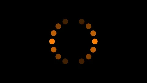 Orange Preloader with Transparent Backgr... | Stock Video | Pond5