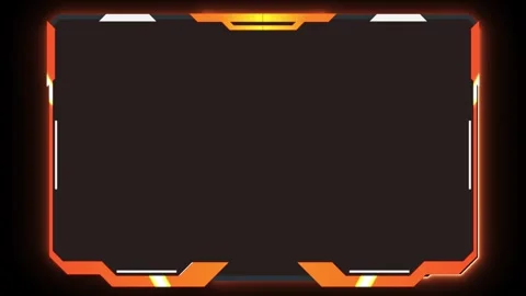 Orange Retro Twitch Overlay Stream Overl... | Stock Video | Pond5