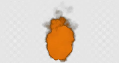 Orange Steam - Animation - 4k - Loop - W... | Stock Video | Pond5