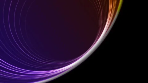 Orange violet neon curved lines abstract... | Stock Video | Pond5