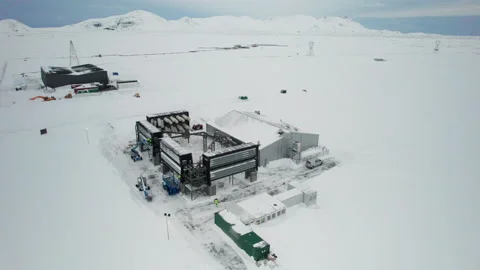 ORCA Climeworks carbon capture technolog... | Stock Video | Pond5