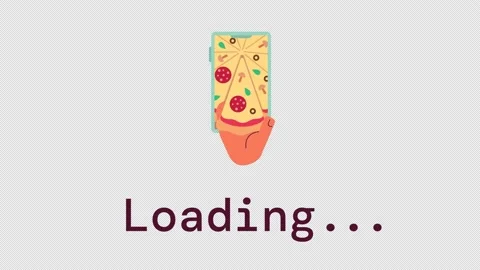 Order pizza app loader animation | Stock Video | Pond5