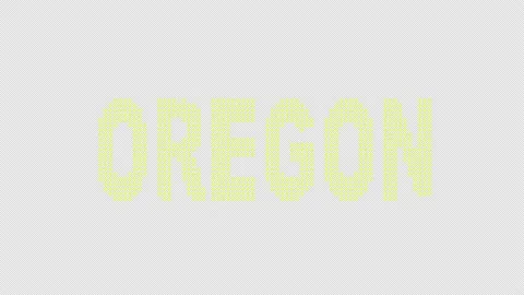 Oregon. Animated text from pixels. Trans... | Stock Video | Pond5