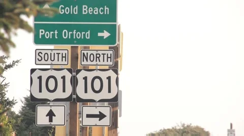 Oregon Coast Scenic: 101 Highway Road Si... | Stock Video | Pond5