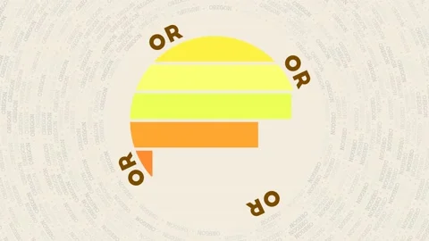 Oregon logo intro. Badge with the circul... | Stock Video | Pond5