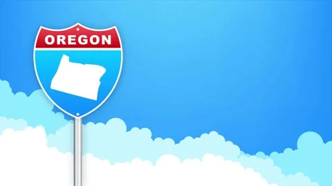 Oregon Road Map Stock Footage ~ Royalty Free Stock Videos | Pond5