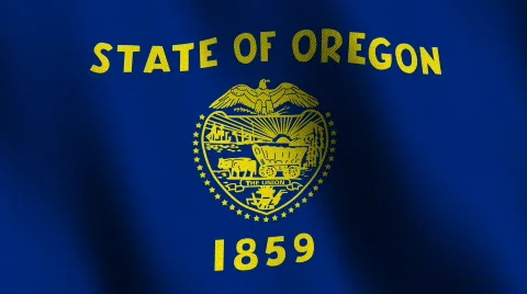 Oregon state flag - seamless loop | Stock Video | Pond5