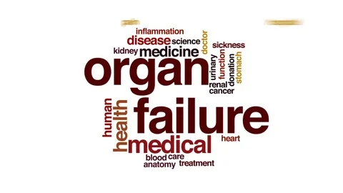 Organ failure animated word cloud, text ... | Stock Video | Pond5