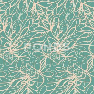 Organic botanical texture seamless vector pattern: Graphic #141756573