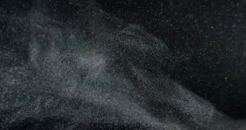Organic system of dust particles on blac... | Stock Video | Pond5