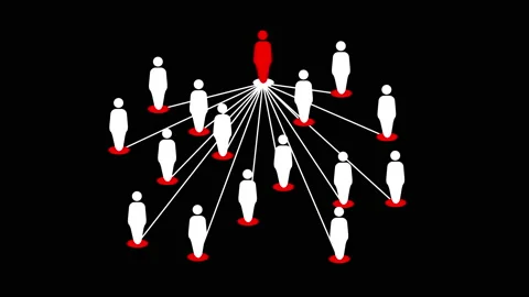Organization Diagram Structure Animation... | Stock Video | Pond5