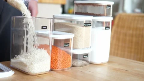 Organization of storage of cereals in th... | Stock Video | Pond5