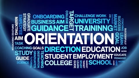 Orientation animated word cloud,animatio... | Stock Video | Pond5